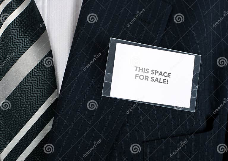 Sponsor needed stock photo. Image of pinstripe, sales - 2228368