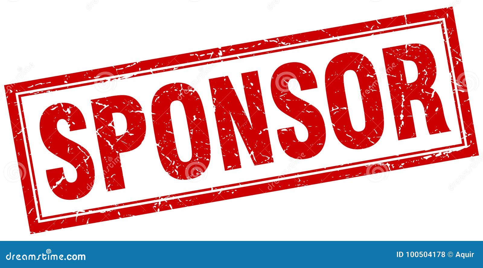 Sponsor stamp stock vector. Illustration of stamp, background - 100504178