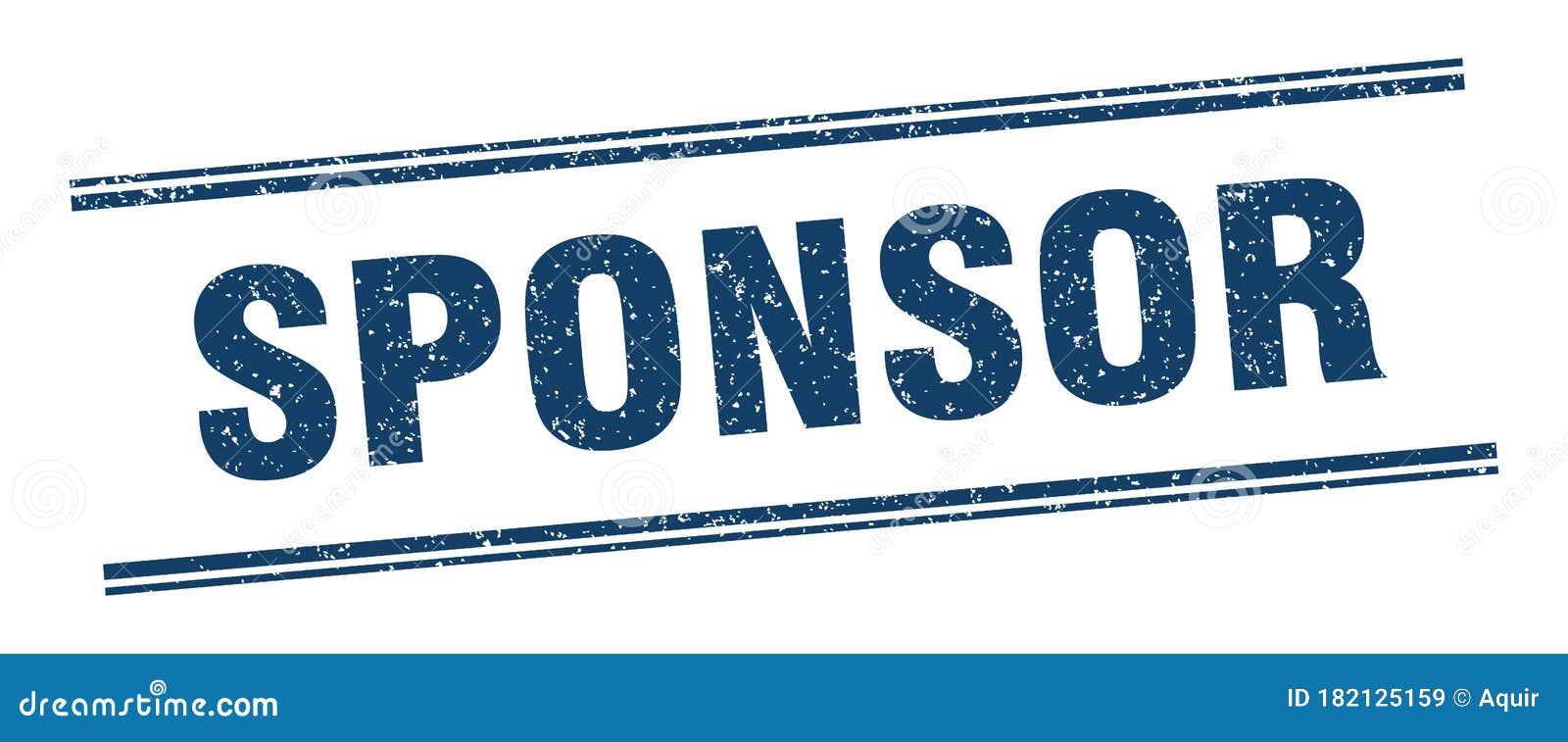 Sponsor Stamp Cartoon Vector | CartoonDealer.com #86263619