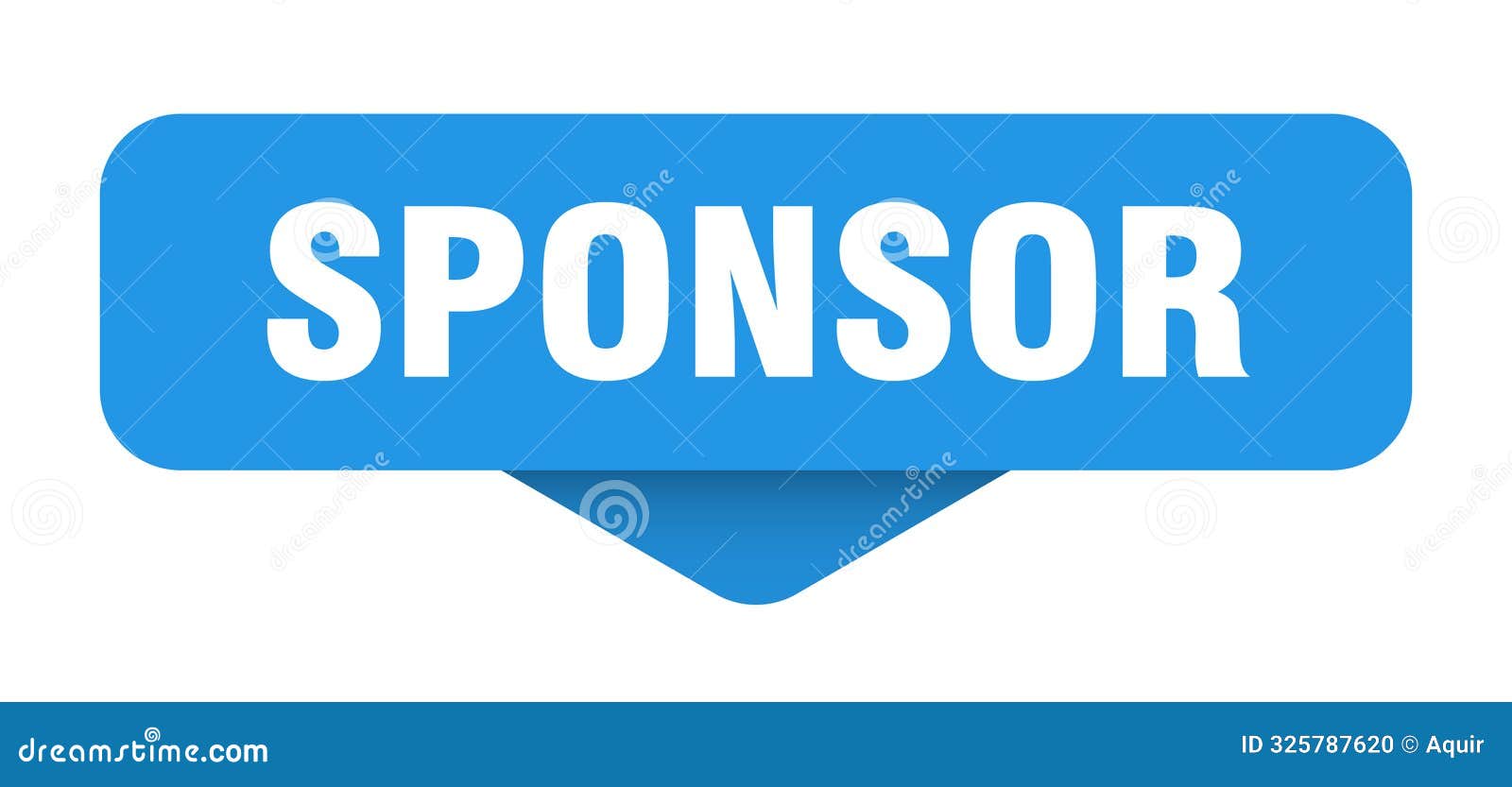 Sponsor Sticker. Sponsor Sign On Transparent Background Vector ...