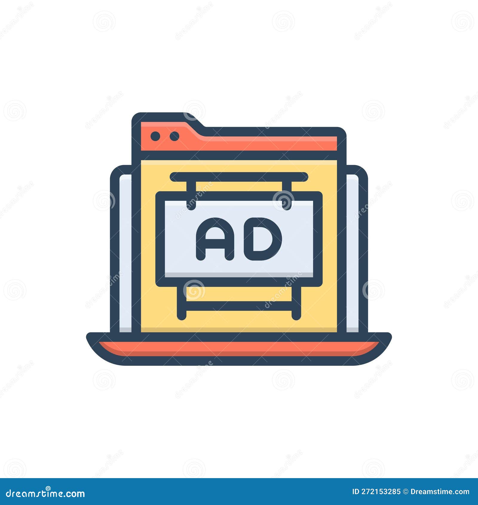 Color Illustration Icon for Sponsored, Marketing and Poster Stock ...