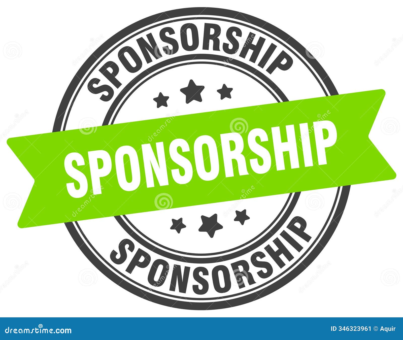 Sponsorship Stamp Illustration Cartoon Vector | CartoonDealer.com ...