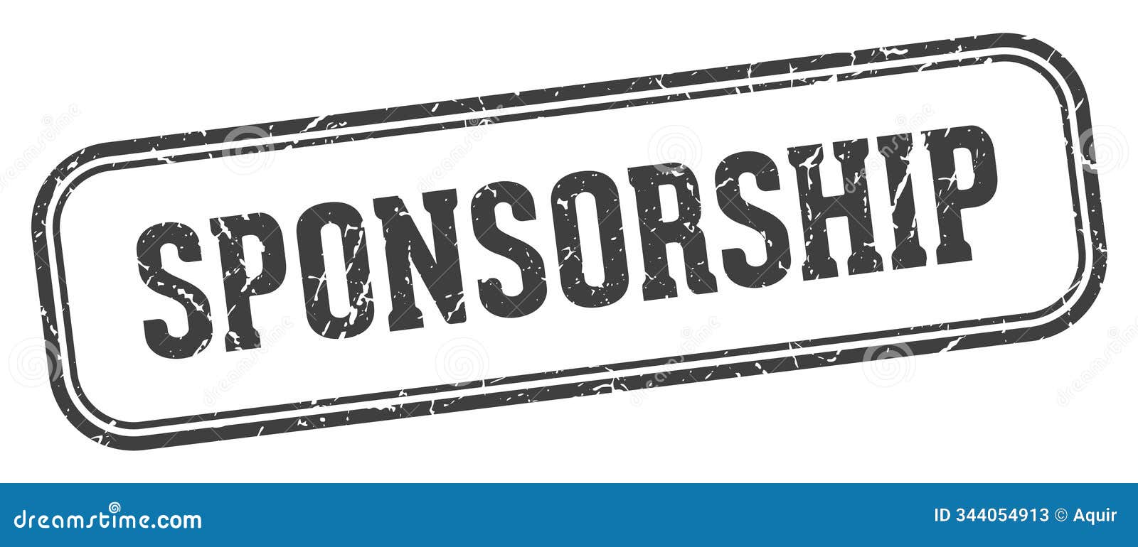 Sponsorship Stamp Illustration Cartoon Vector | CartoonDealer.com ...