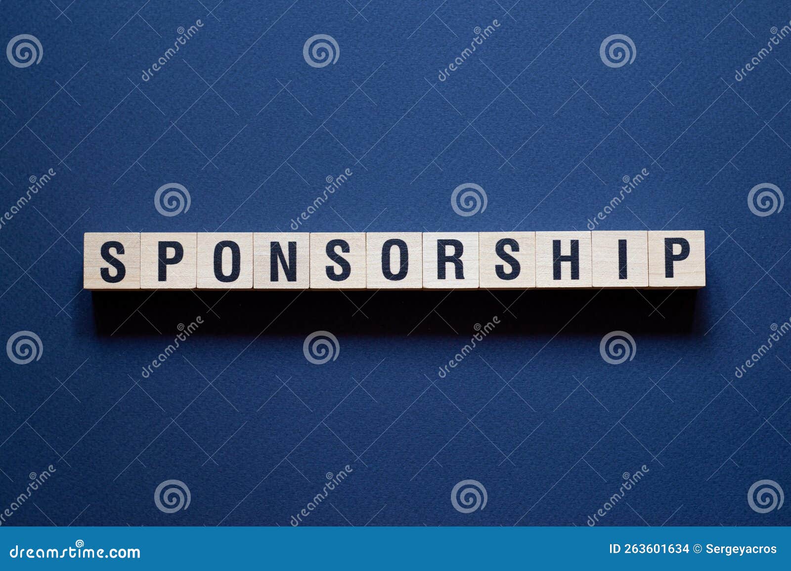 Sponsorship - Word Concept on Cubes Stock Photo - Image of concept ...