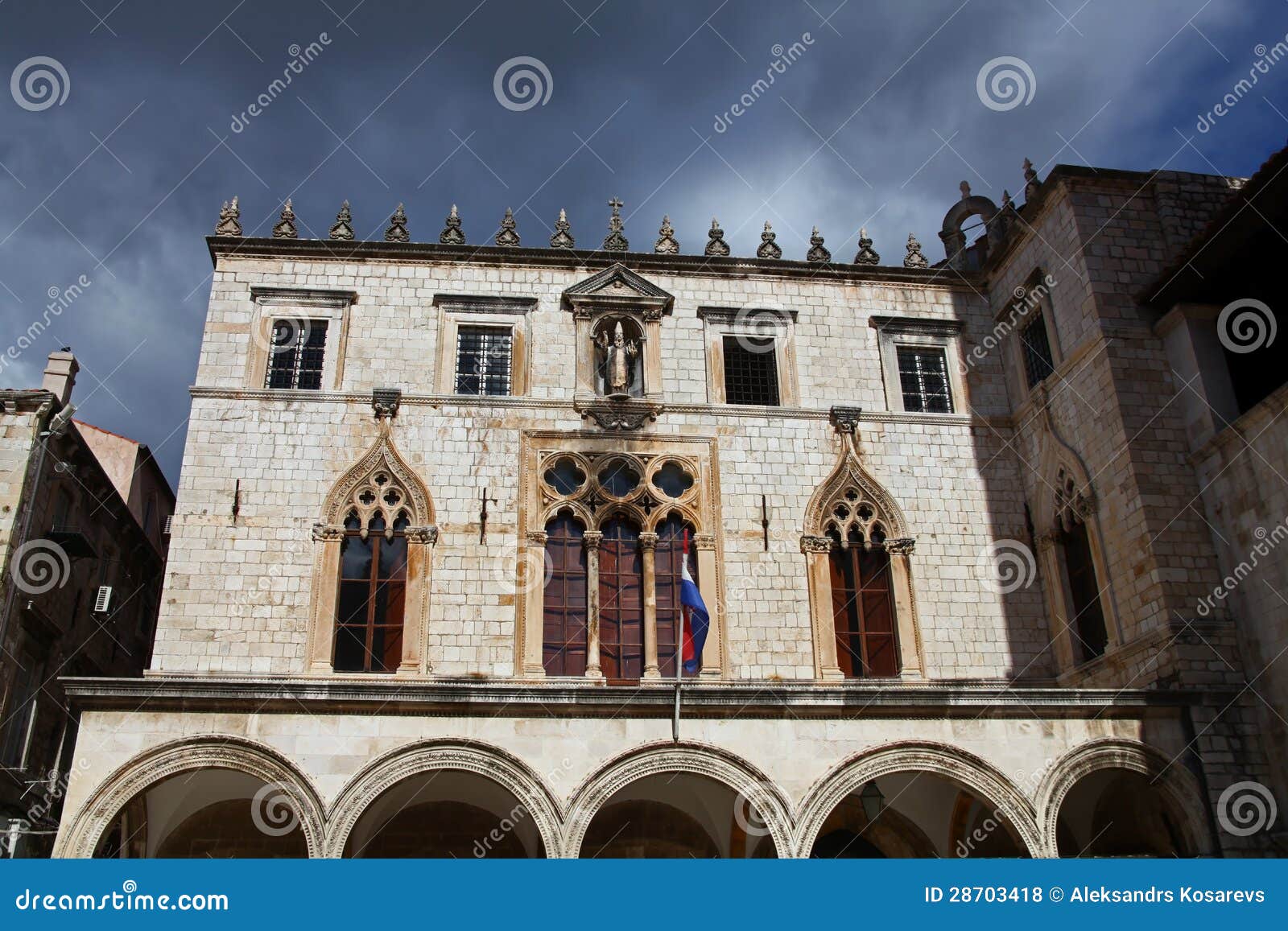 Sponza Palace. Dubrovnik, Croatia Stock Photo - Image of heritage ...