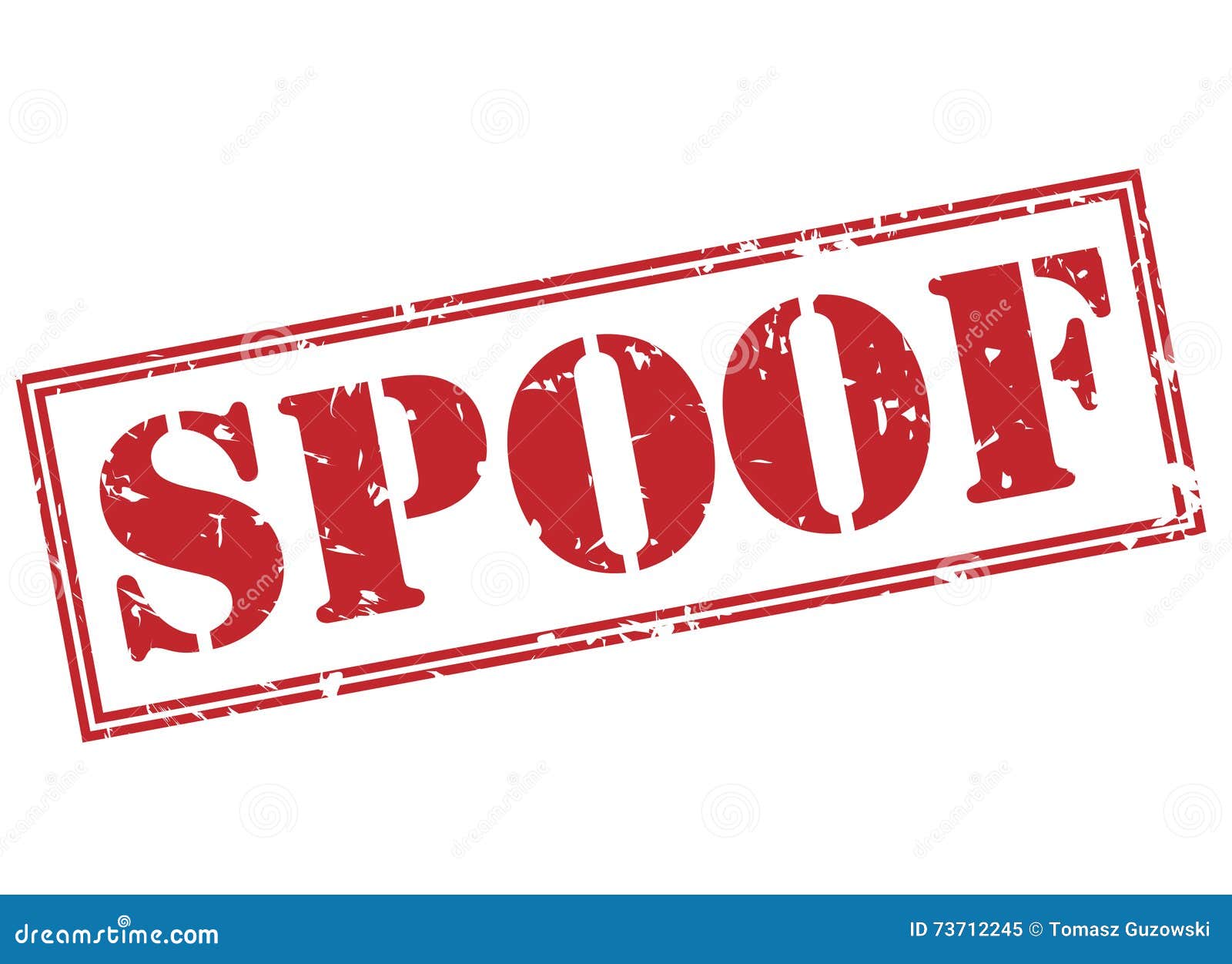 Spoof red stamp stock illustration. Illustration of icon - 73712245