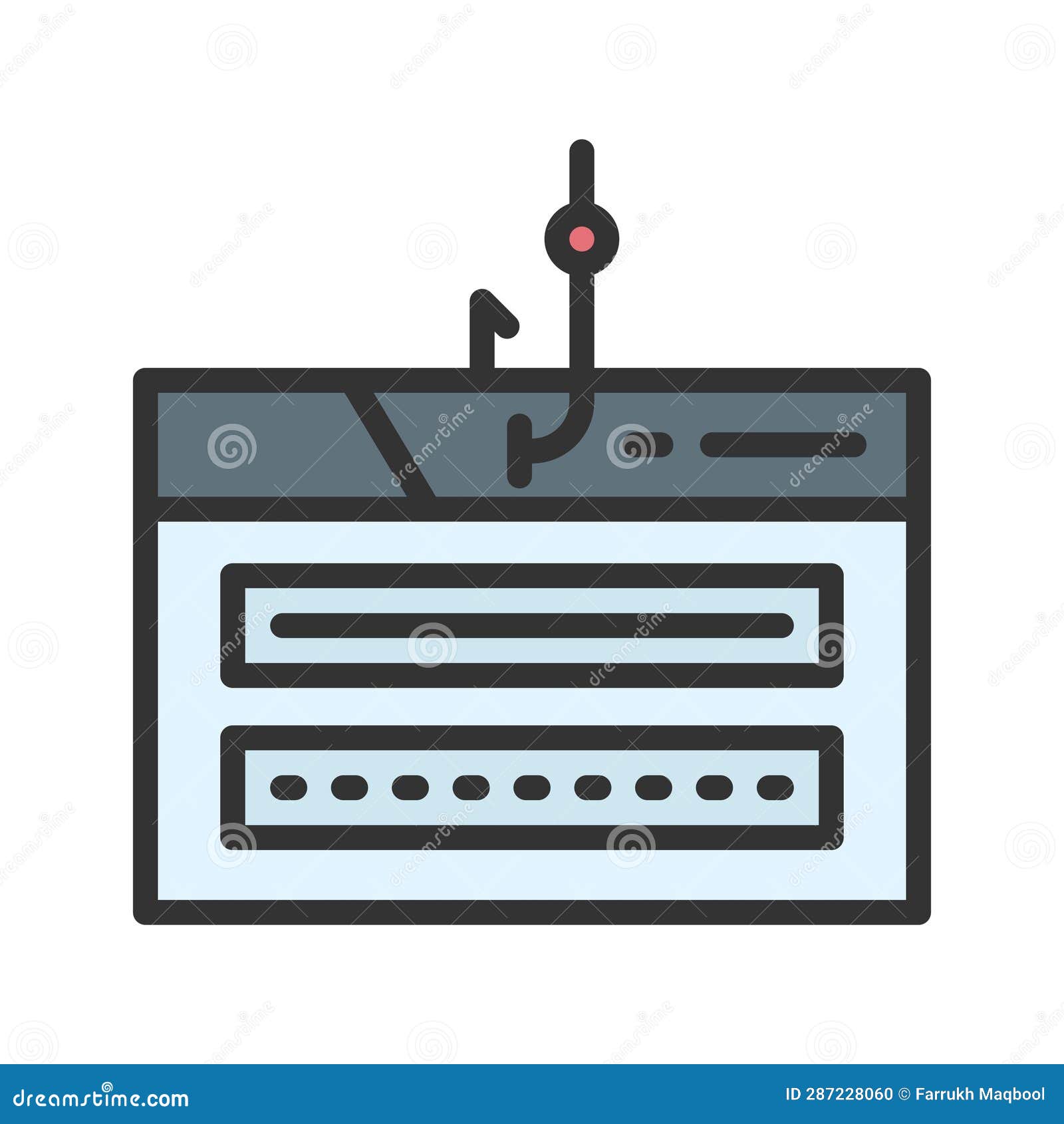 Spoofing Icon Image. stock vector. Illustration of cybercrime - 287228060