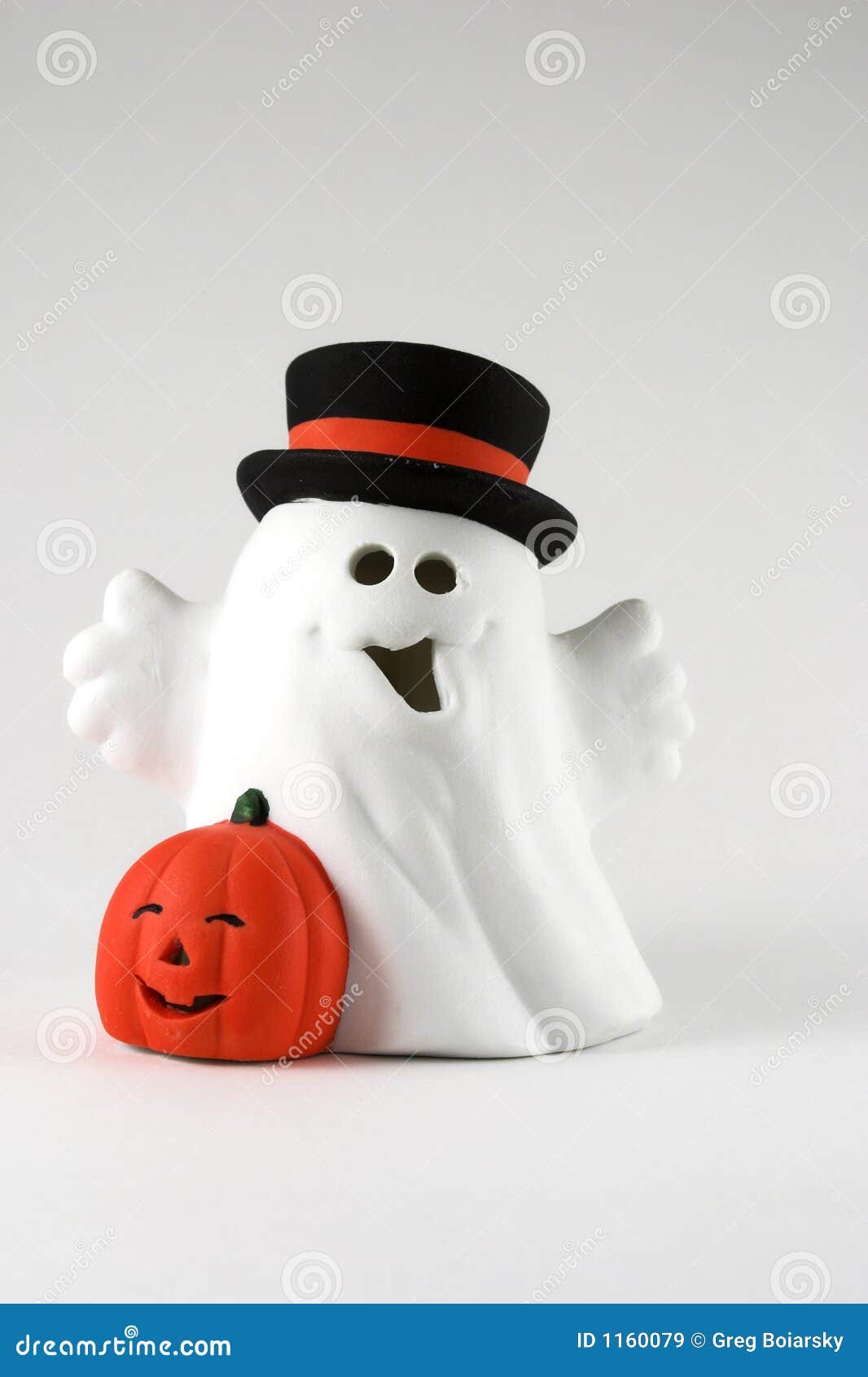 Spook Dat Op Wit Wordt Geïsoleerdt Stock Afbeelding - Image of ...