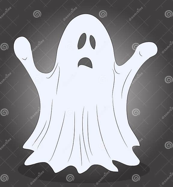 Spook Voor Halloween-tekening, Vector Vector Illustratie - Illustration ...