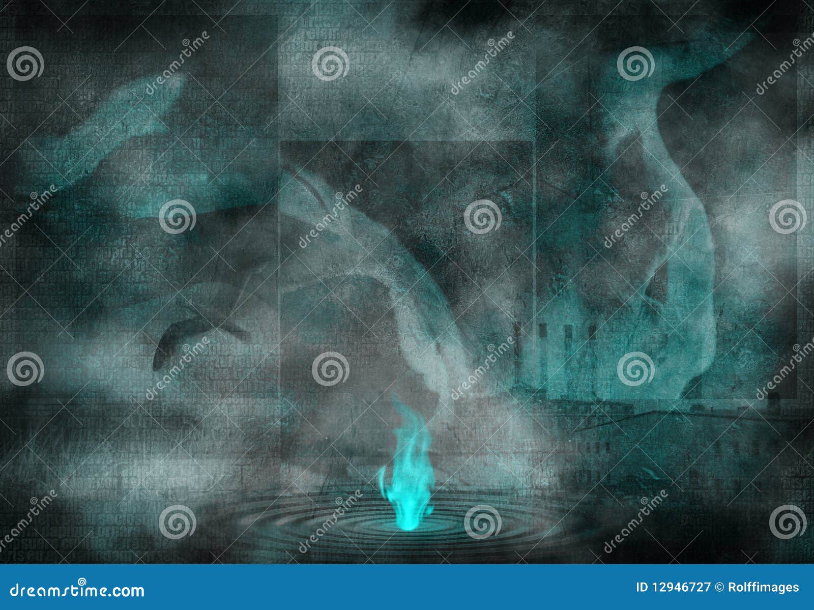 Spooky Abstract stock illustration. Illustration of worn - 12946727