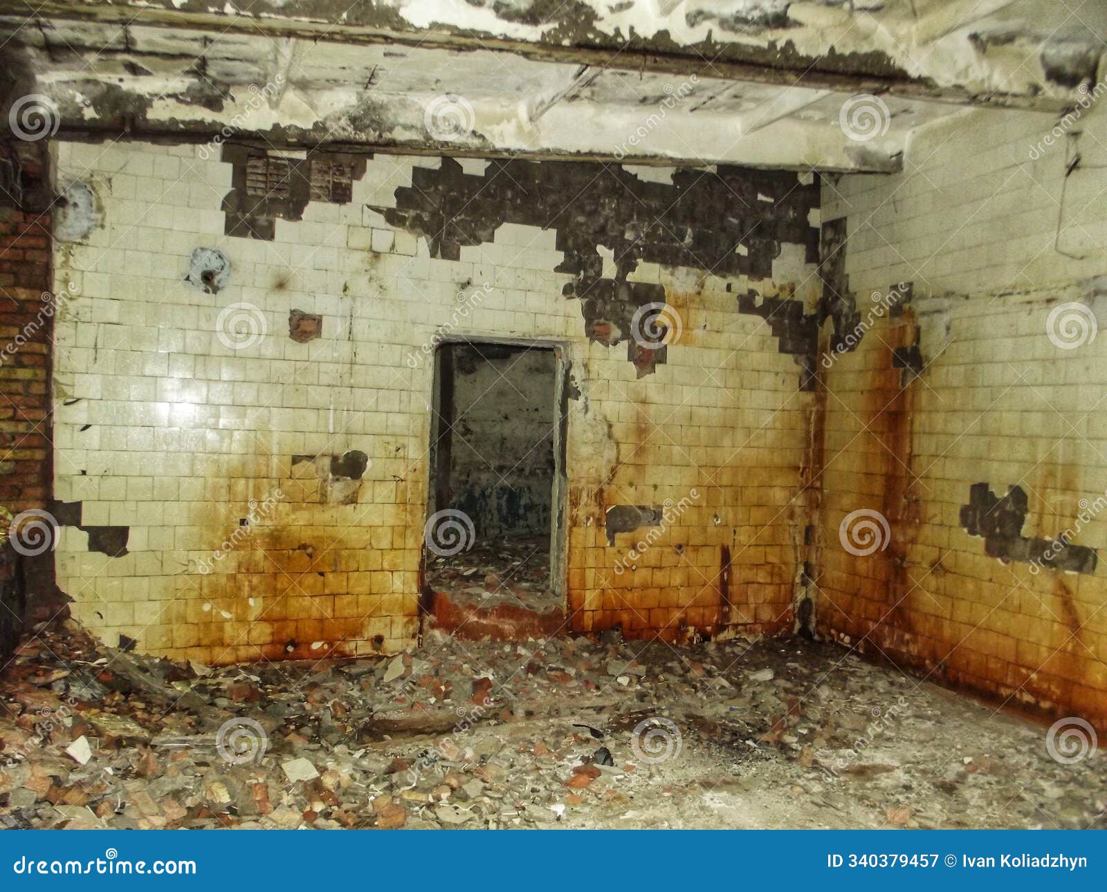 Eerie Laboratory Interior stock image. Image of mysterious - 340379457