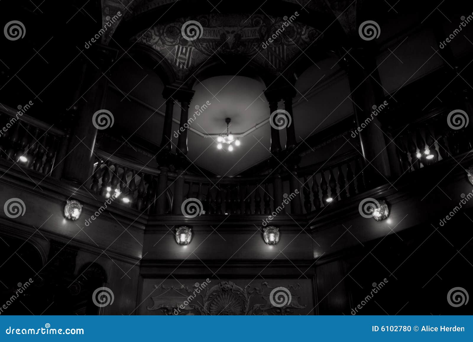 Spooky Balcony stock photo. Image of halloween, ghostly - 6102780