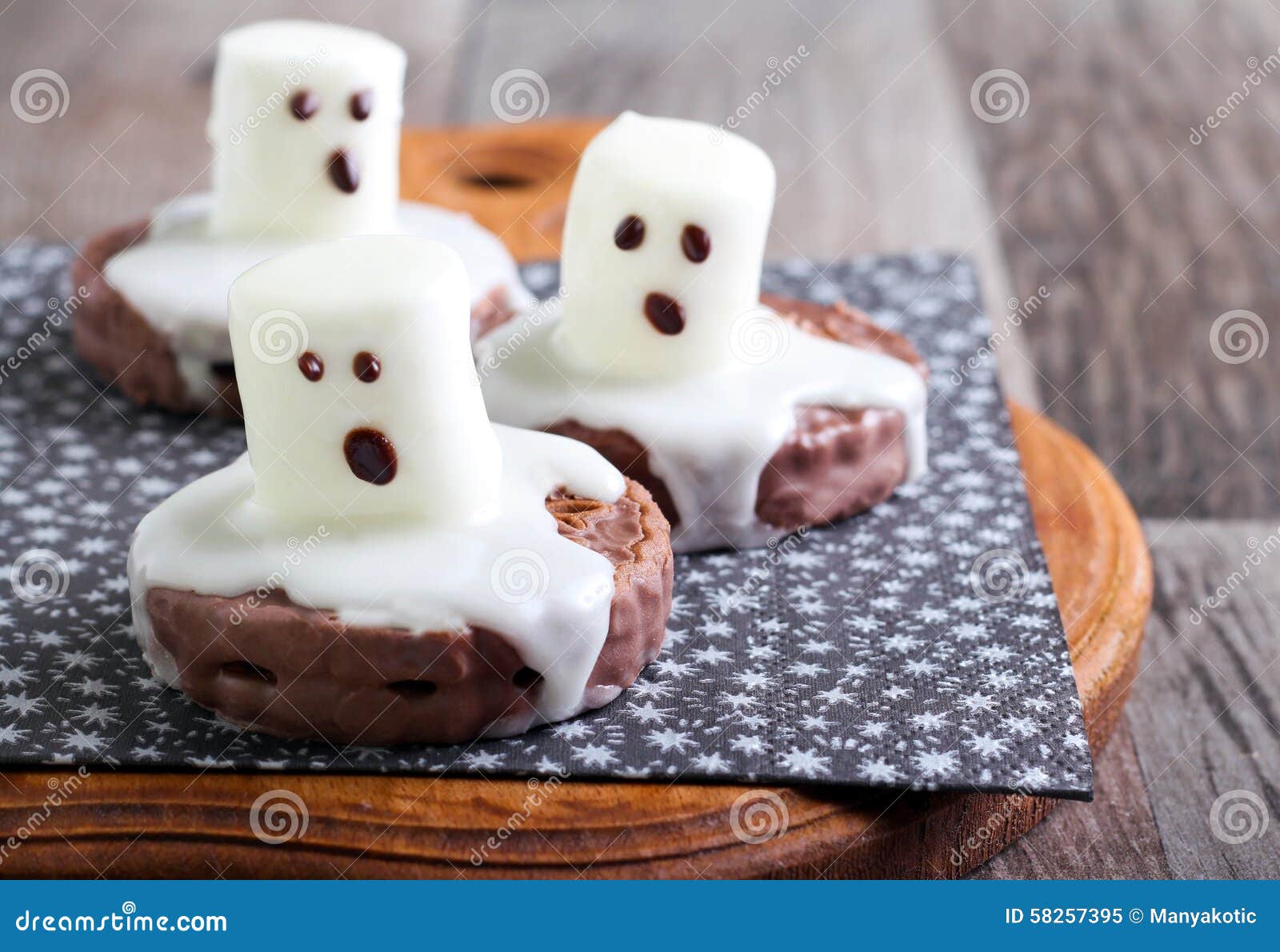 Spooky Boo stock image. Image of biscuits, kids, chocolate - 58257395