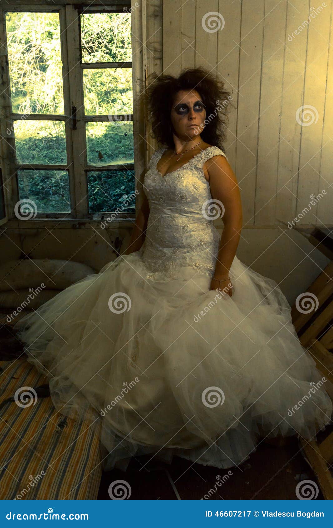 Spooky bride stock image. Image of event, marriage, psychotic - 46607217