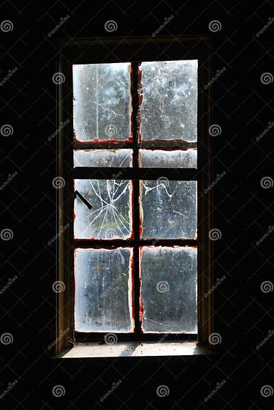 Spooky Broken Window stock photo. Image of dark, broken - 11248144