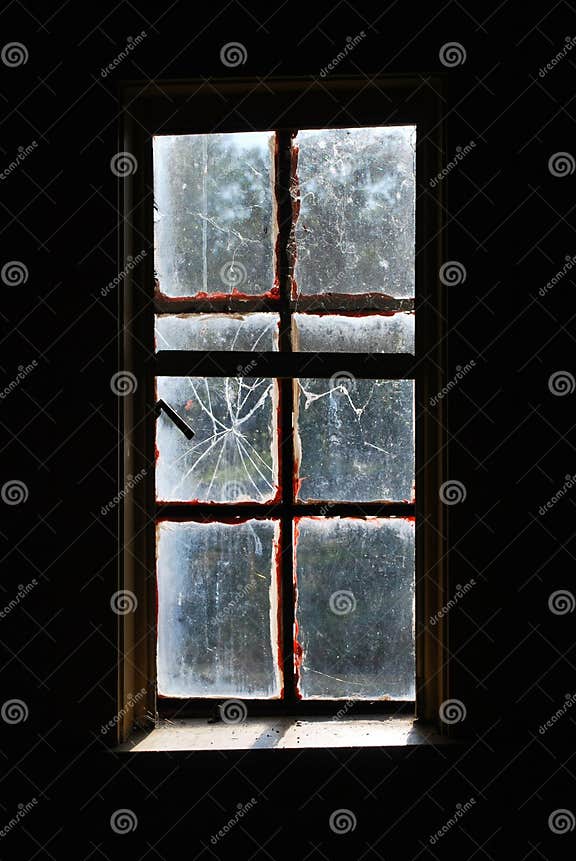 Spooky Broken Window stock photo. Image of dark, broken - 11248144