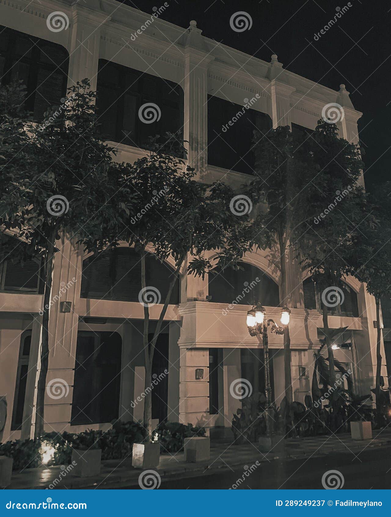 Spooky Building stock image. Image of spooky, citylight - 289249237