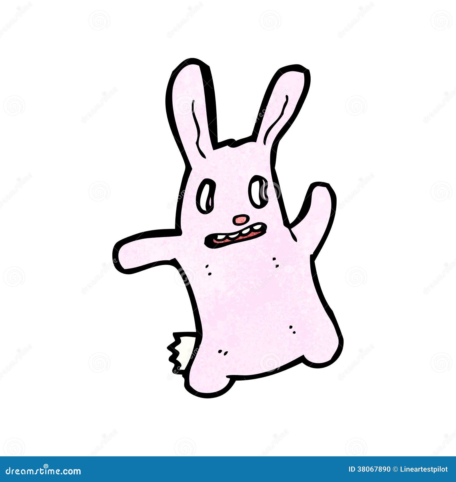 Spooky Bunny Rabbit Cartoon Stock Vector - Illustration of texture ...