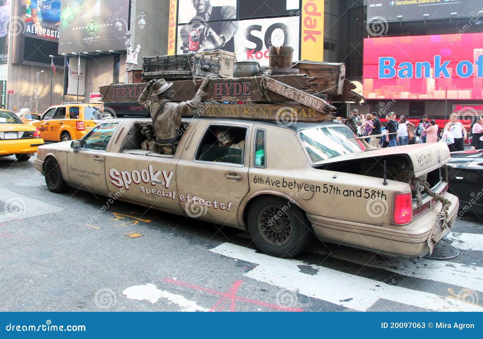 Spooky car editorial stock photo. Image of advertisement - 20097063