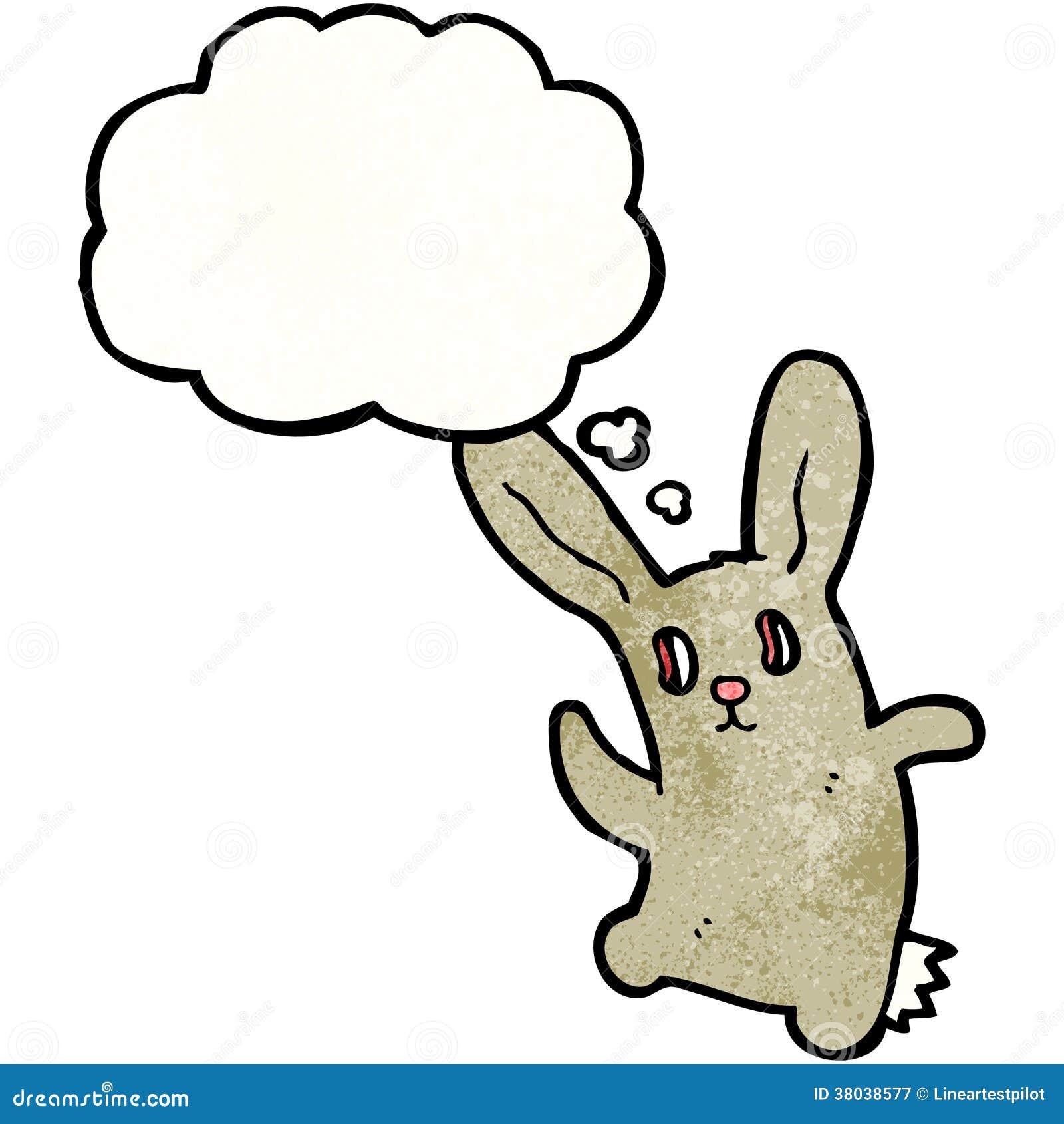 Spooky cartoon bunny stock vector. Illustration of grunge - 38038577