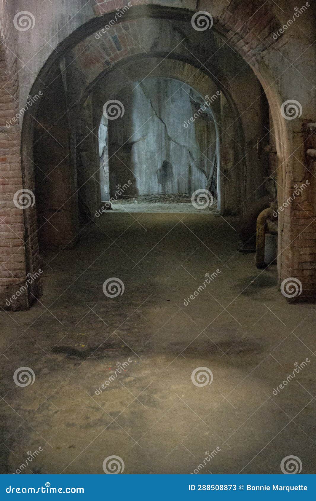 Spooky Caverns with Lighted Hallways. Stock Image - Image of geology ...