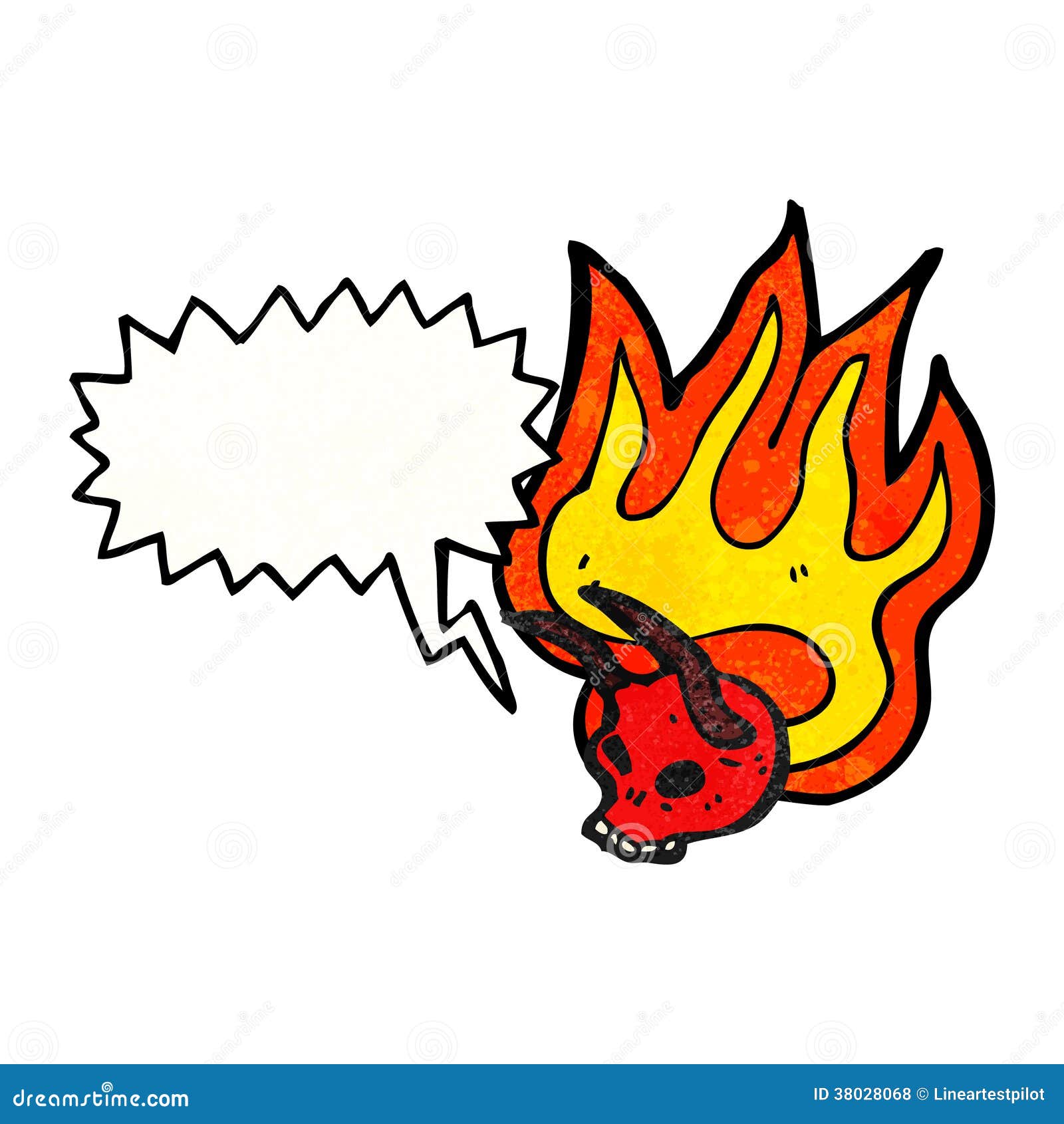 Spooky devil skull cartoon stock vector. Illustration of devil - 38028068