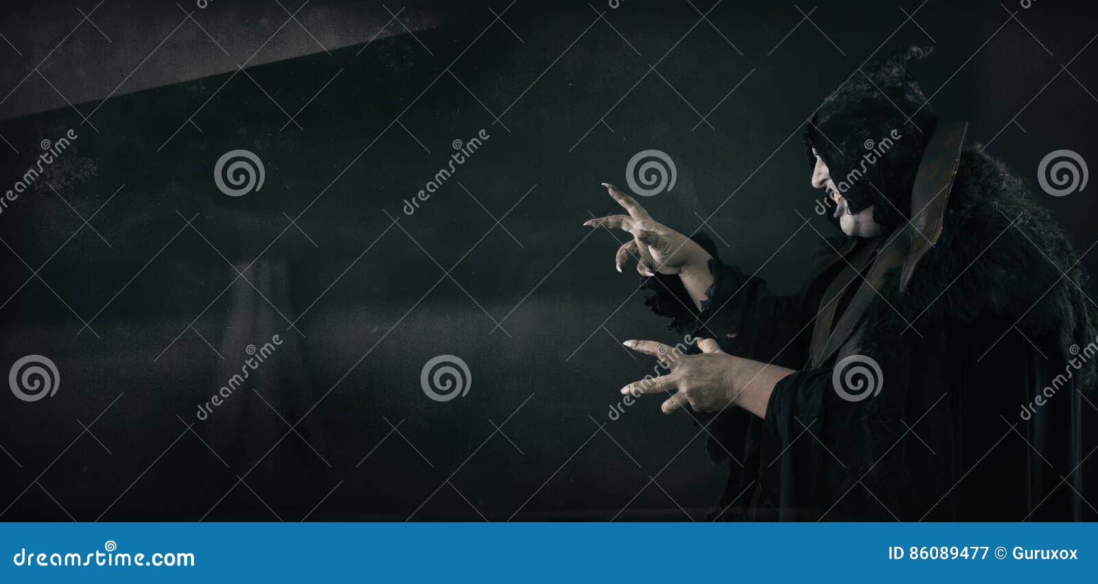 Spooky Devil Vamp. Hell and Horror. Text Space Stock Image - Image of ...