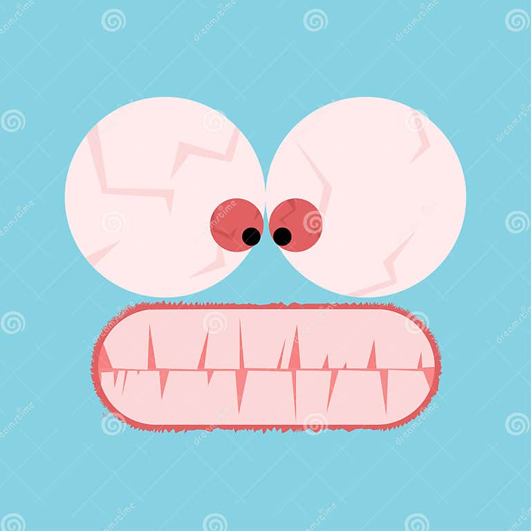 Spooky face stock vector. Illustration of illustrative - 64882942