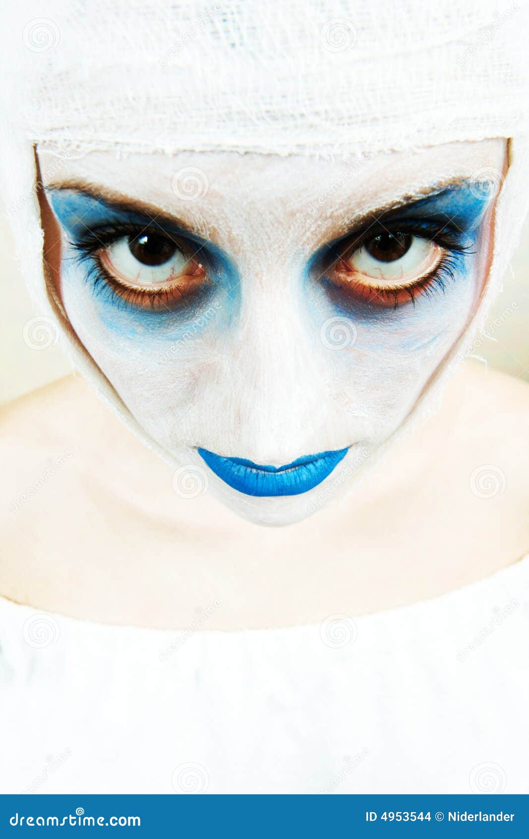 Female Clown In A Frame Is Crying Royalty-Free Stock Image ...