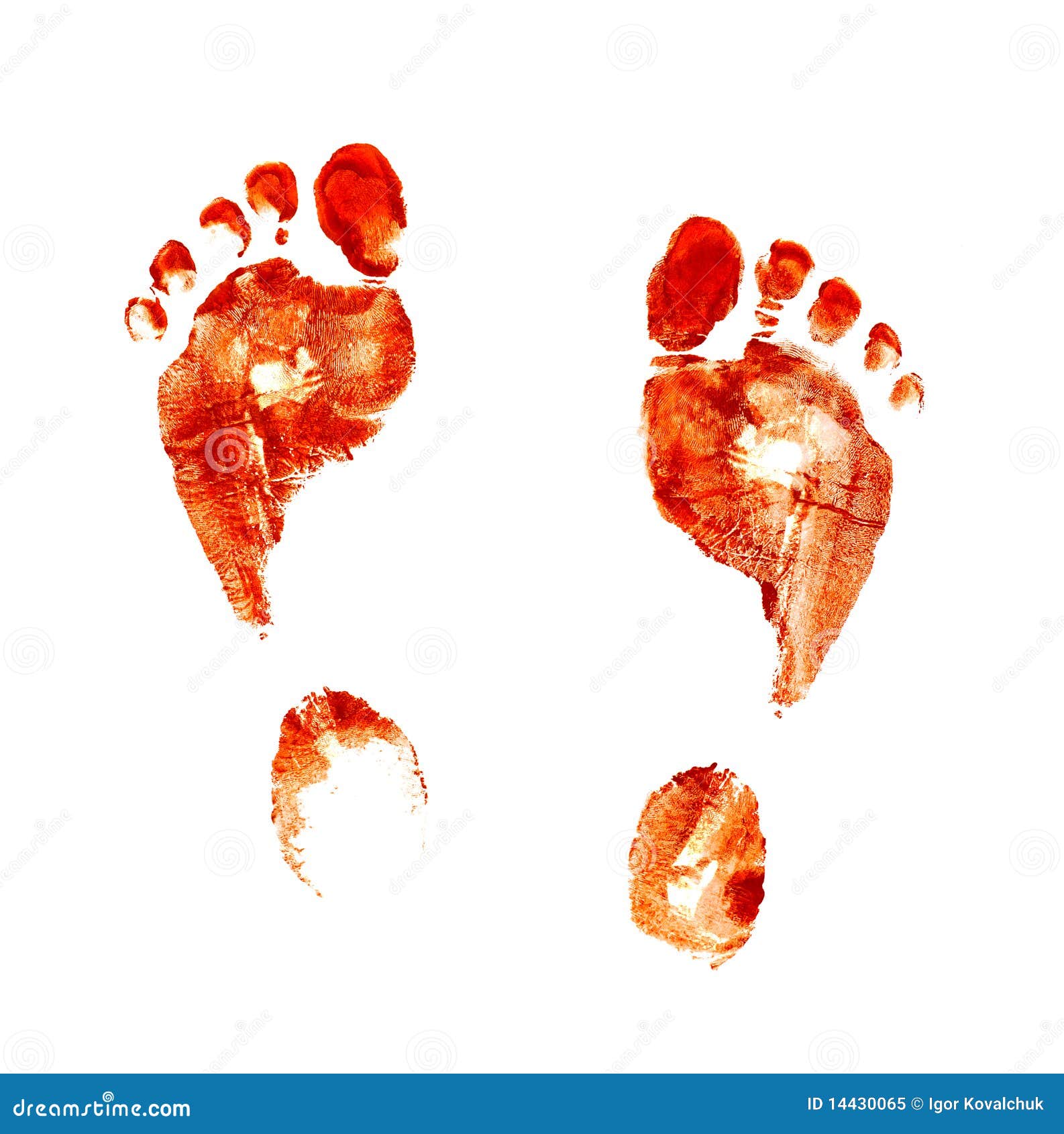 Spooky foot prints stock illustration. Illustration of murderous - 14430065