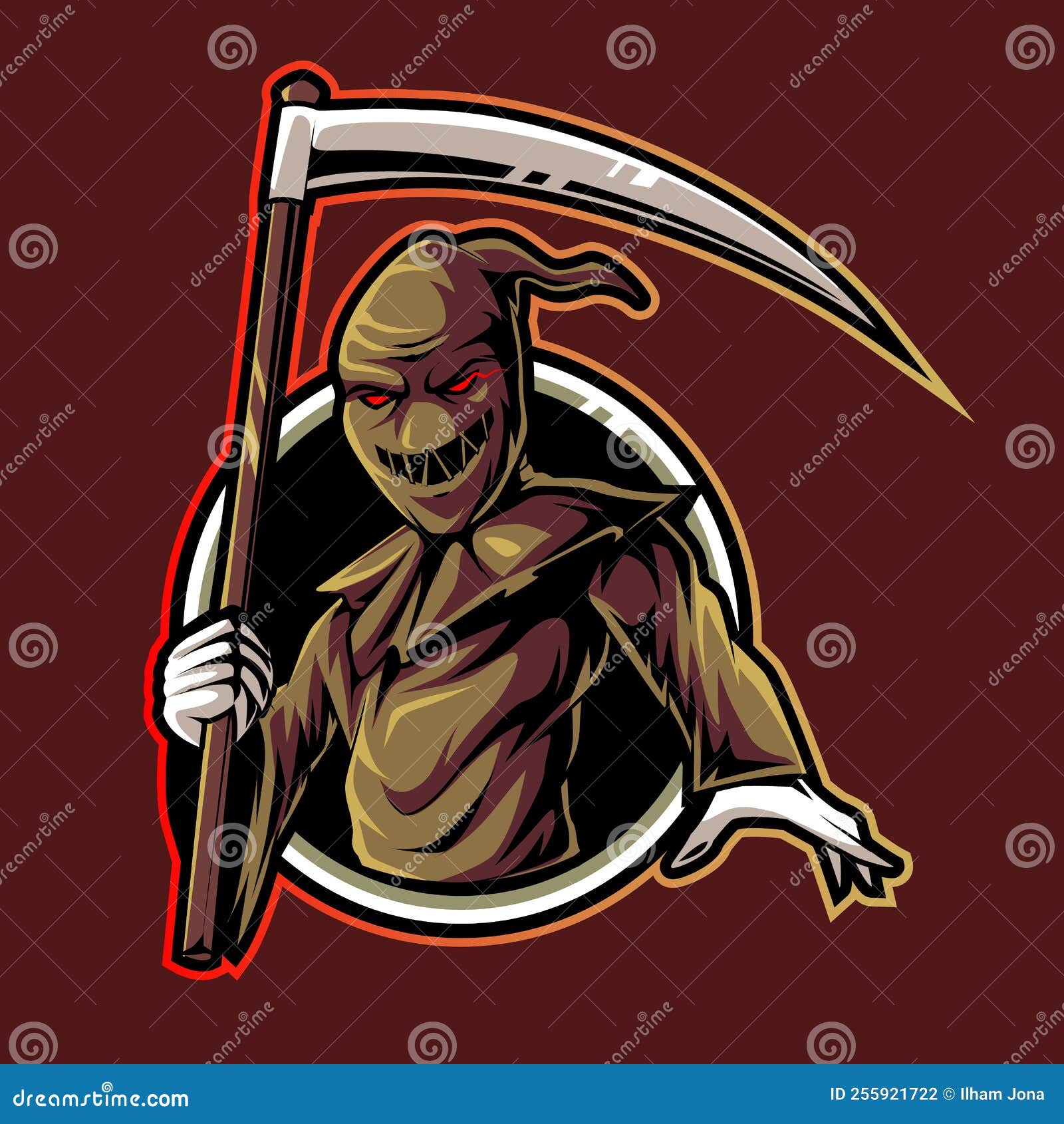 Spooky Ghost Baseball Mascot Logo Illustration Stock Vector - Illustration of party, cartoon ...