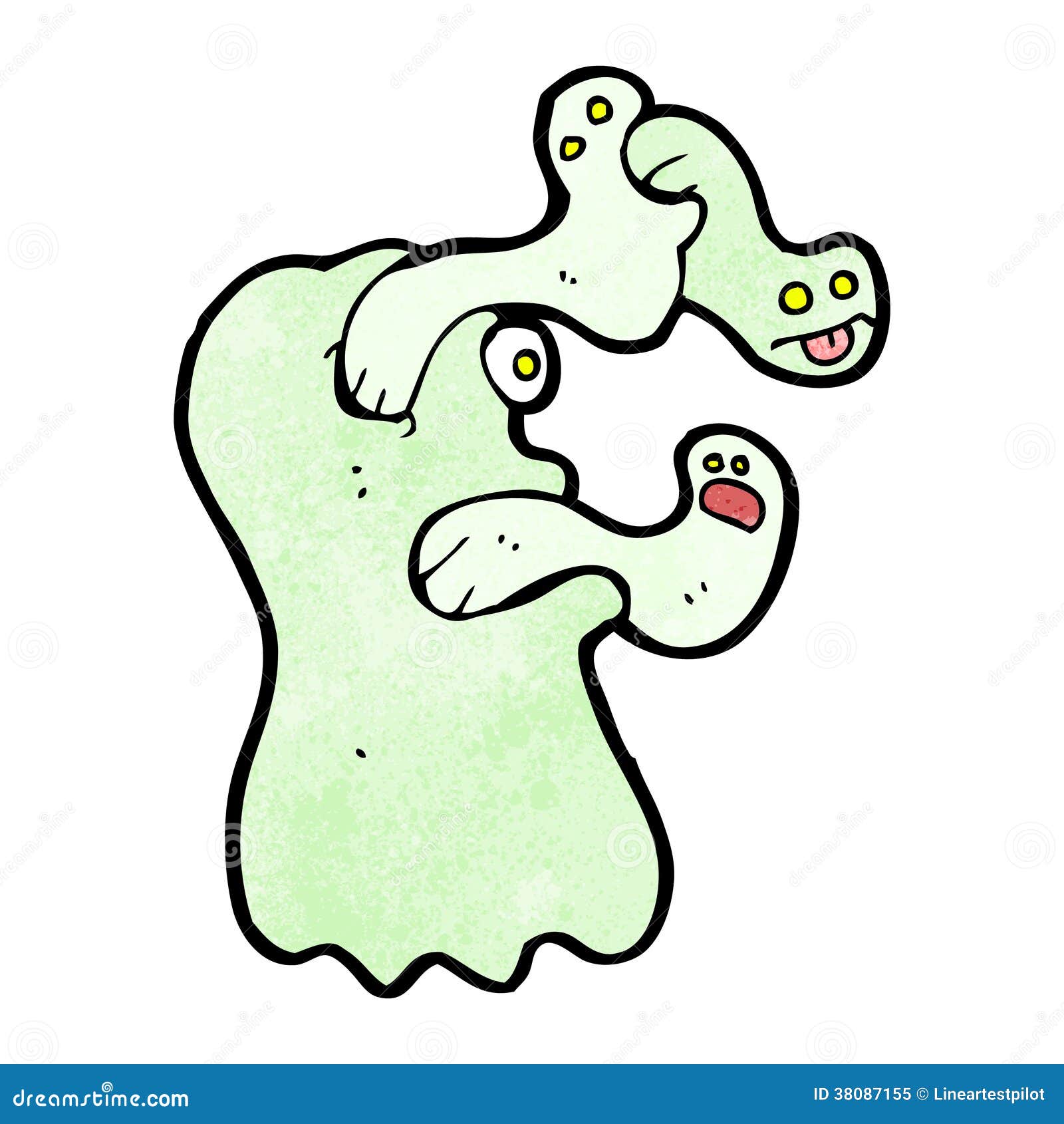 Spooky ghost cartoon stock vector. Illustration of hand - 38087155