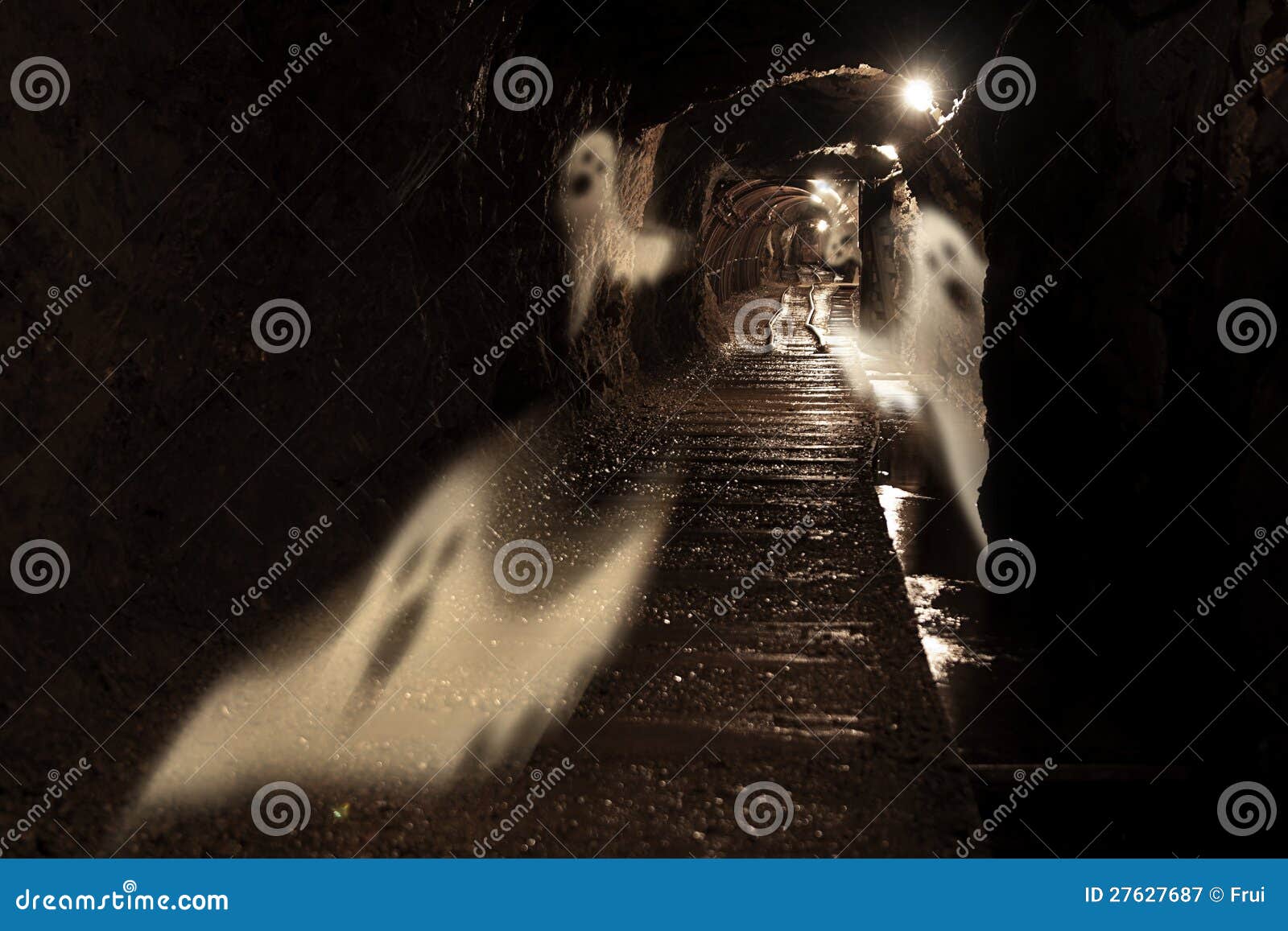 Spooky gold mine stock image. Image of tunnel, inside - 27627687