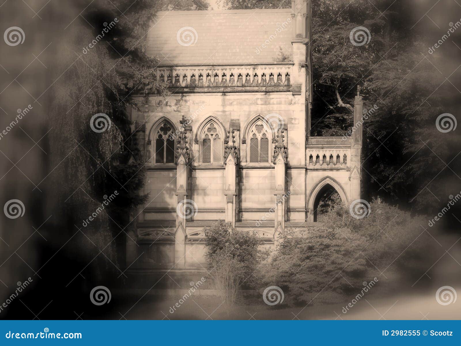 Spooky Gothic Crypt Picture. Image: 2982555