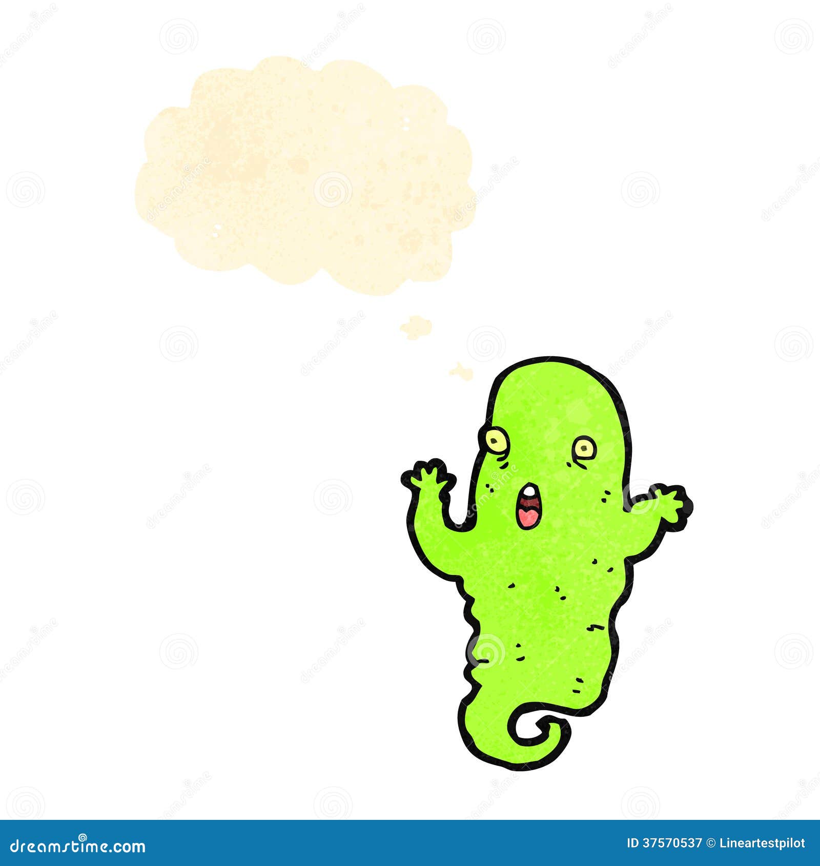Spooky green ghost cartoon stock vector. Illustration of crazy - 37570537