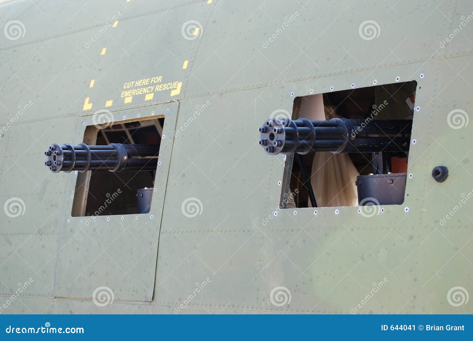Spooky gun ports stock image. Image of airshow, transport - 644041