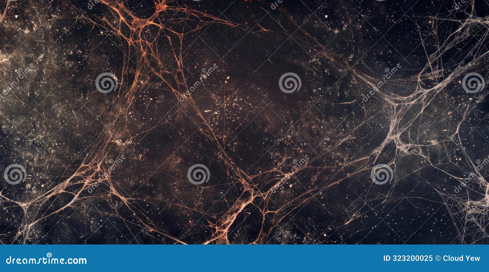 Spooky Halloween Texture with Cobweb Overlay Stock Illustration ...