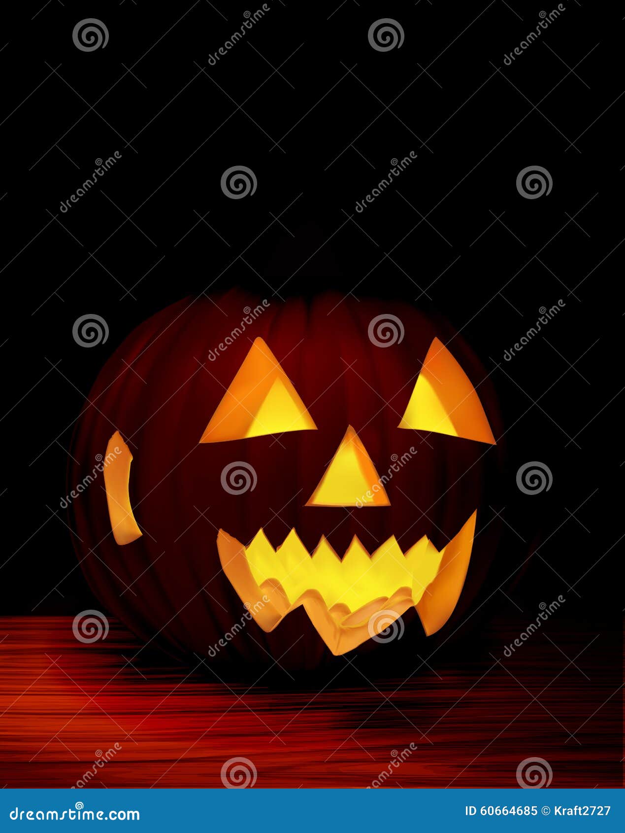Spooky Halloween on Wooden Table Stock Vector - Illustration of dusk ...