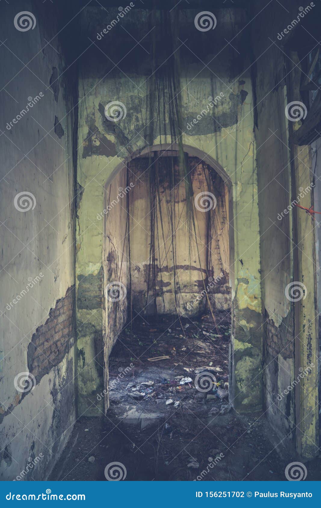 Spooky House Building Interior Stock Photo - Image of facade ...