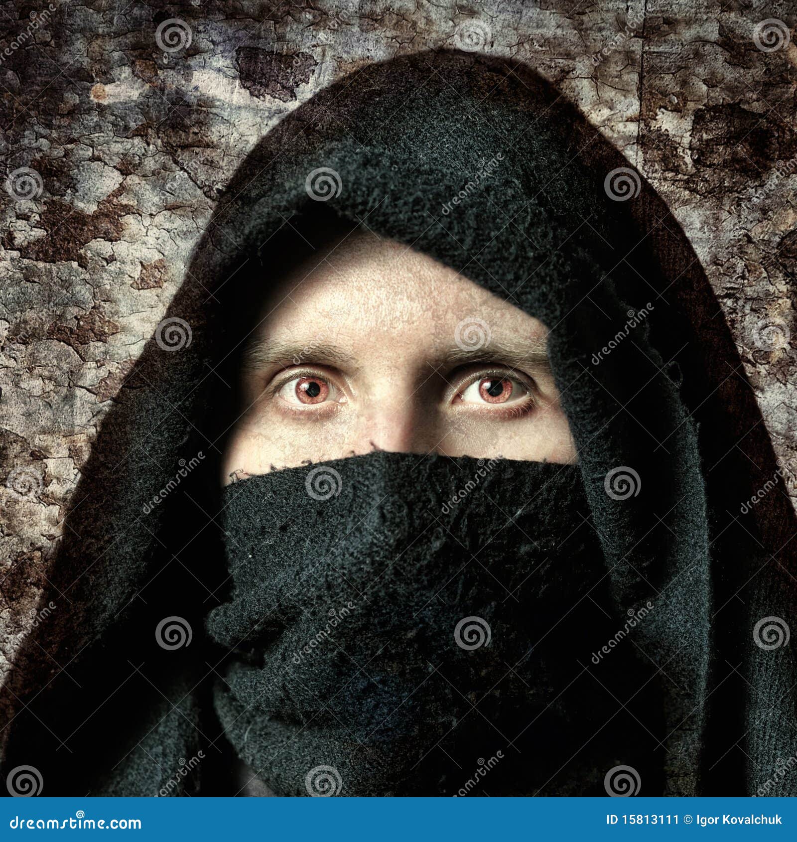 Spooky man stock image. Image of killer, grunge, grungy - 15813111