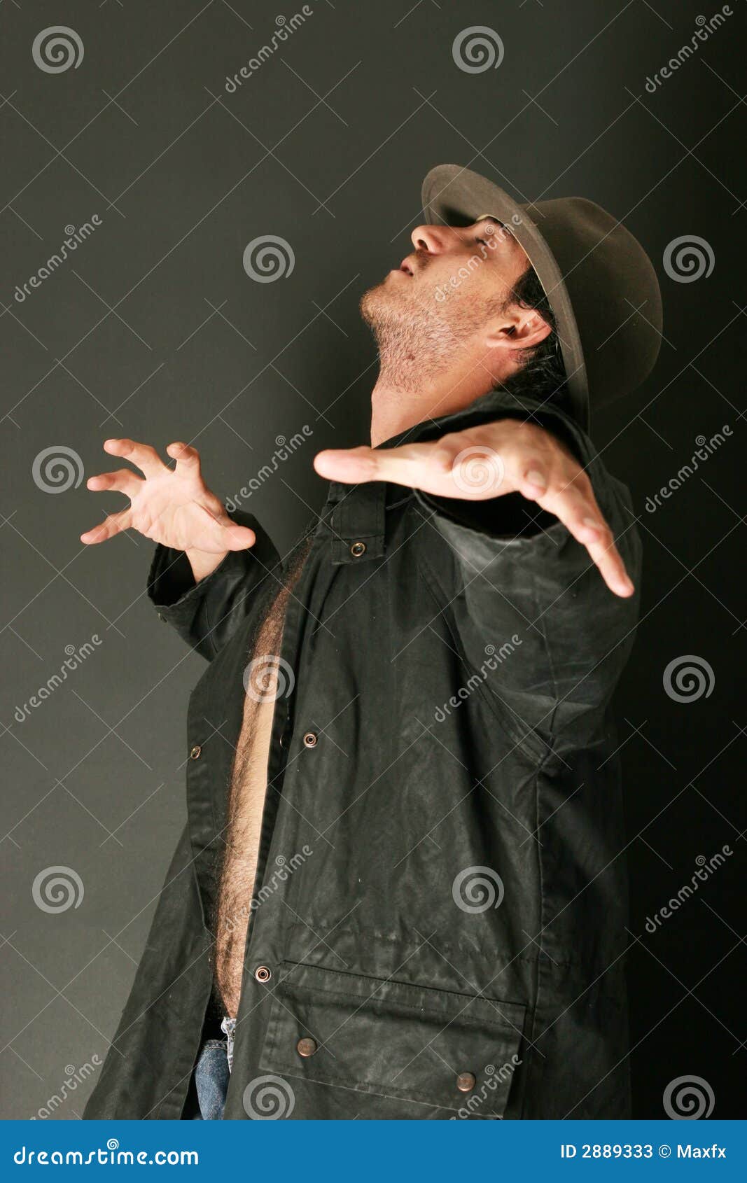Spooky man stock image. Image of cute, horror, acting - 2889333