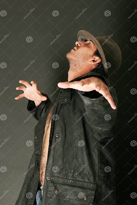 Spooky man stock image. Image of cute, horror, acting - 2889333