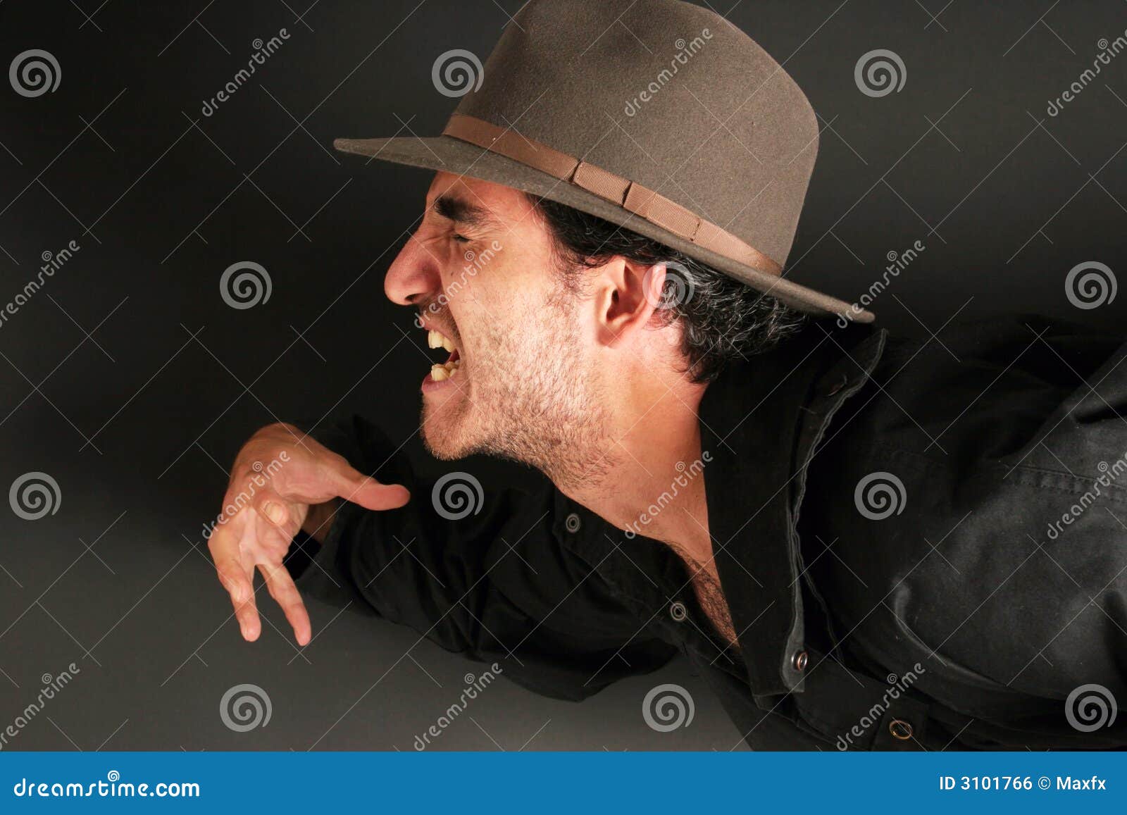 Spooky man stock photo. Image of caucasian, expression - 3101766