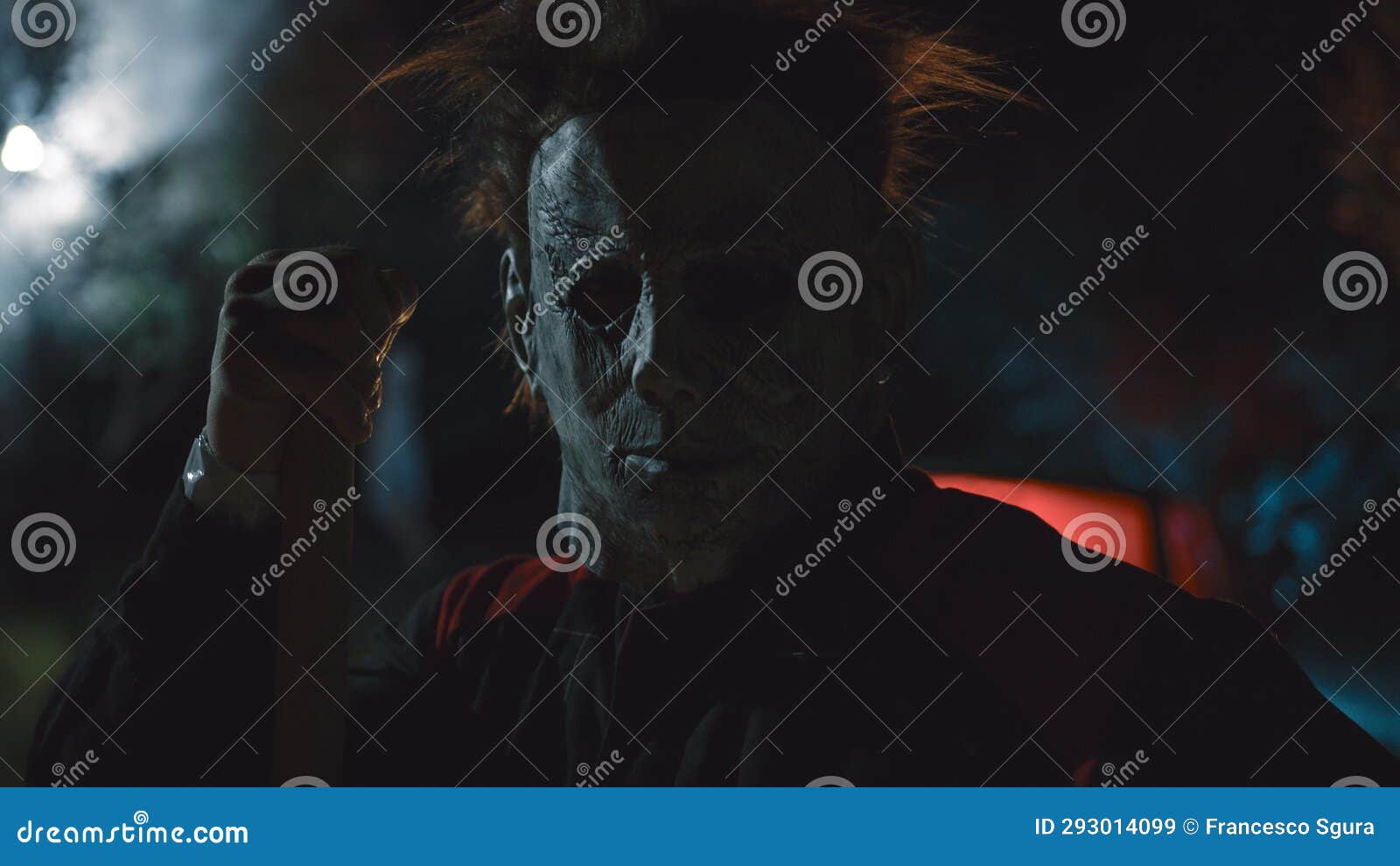 Spooky Man in the Dark Night Stock Image - Image of zombie, spooky ...