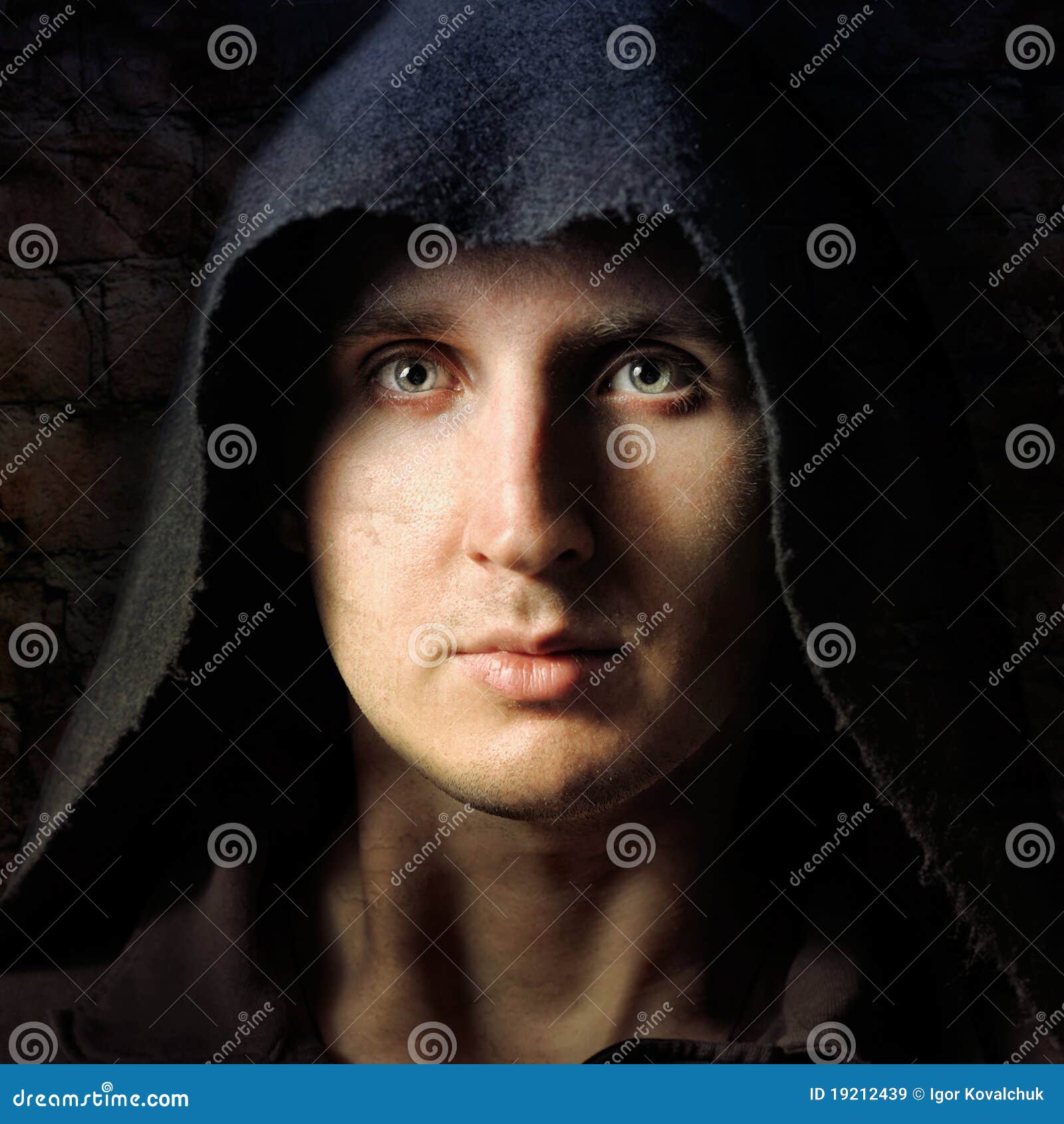 Spooky man in hood stock image. Image of gothic, nightmare - 19212439