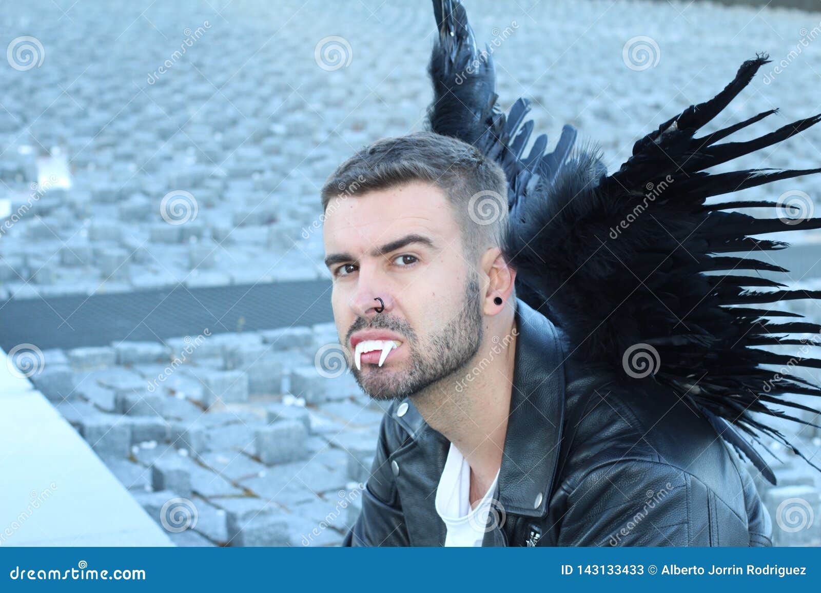 Spooky Man Ready for Halloween Stock Image - Image of cute, german ...