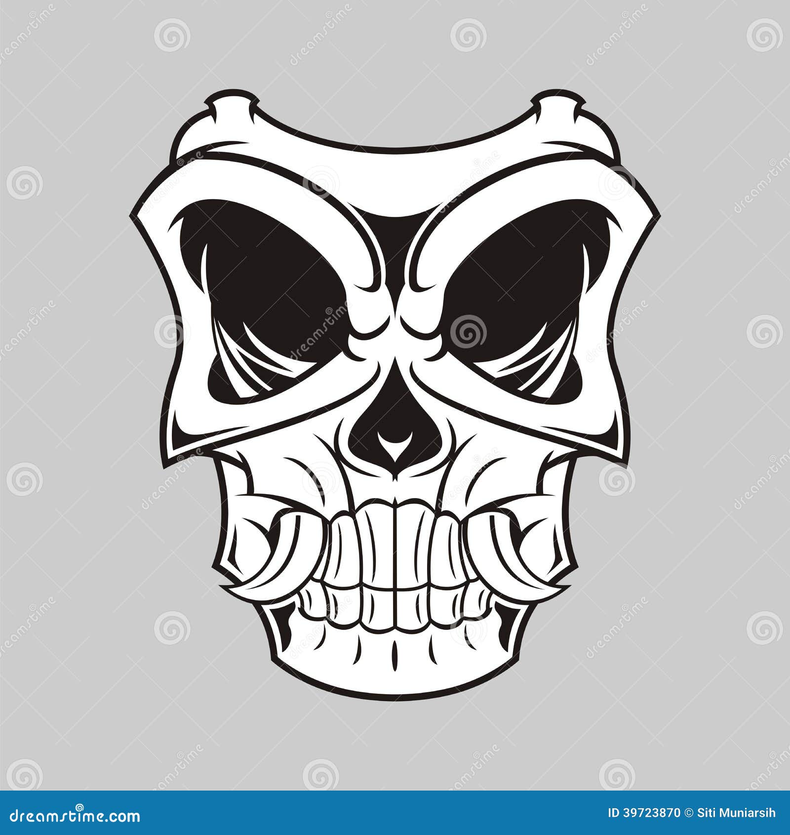 Spooky mask stock vector. Illustration of canine, scary - 39723870