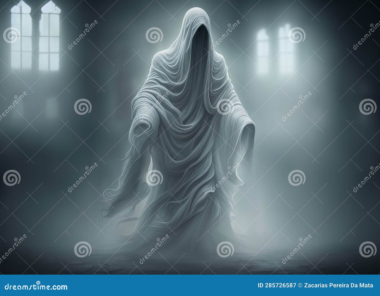 Spooky Medieval Ghost Royalty-Free Stock Photography | CartoonDealer ...
