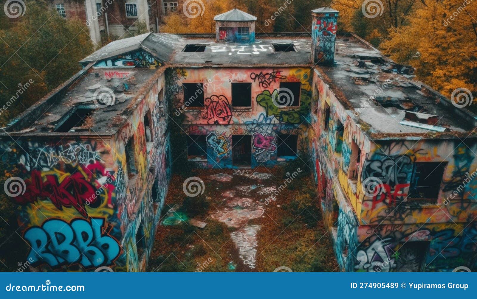 Spooky Graffiti Mural By Robert Ettling: Grotesque Caricatures In ...