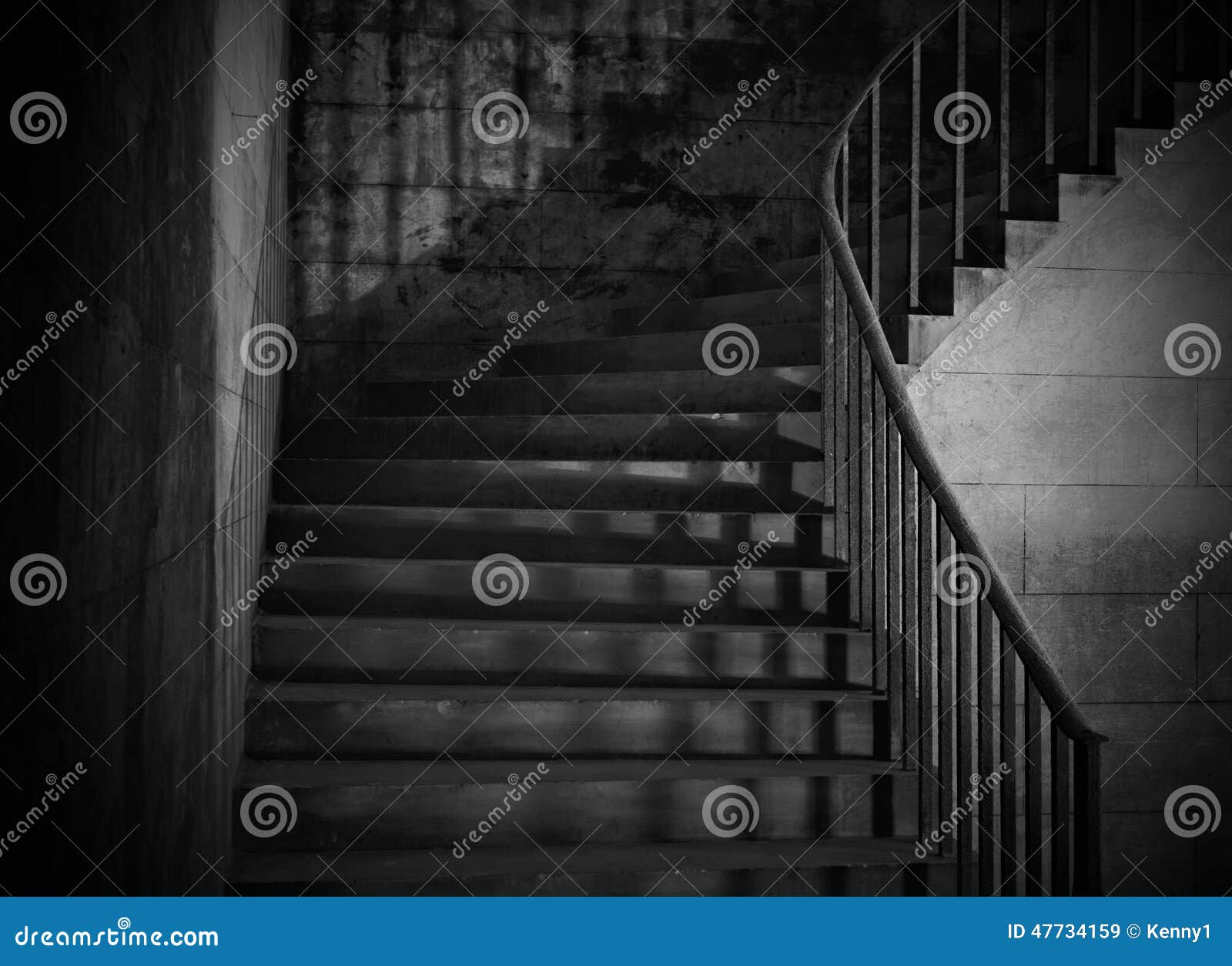Spooky Old Stone Interior Staircase Stock Image - Image of dirty ...